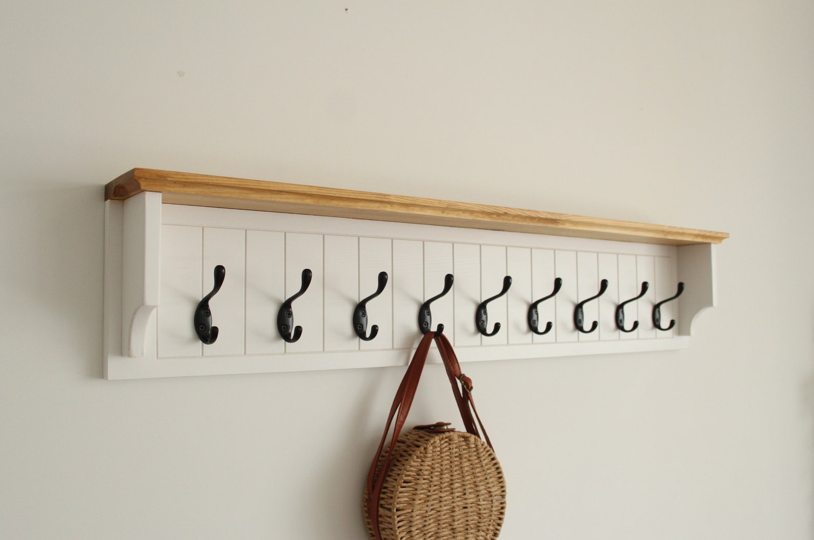 Coat Rack Shelf Entryway Organizer - Etsy