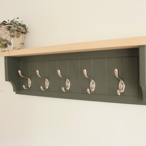 Green Gray Towel Rack, Hat Rack, Farmhouse Coat Rack - Etsy