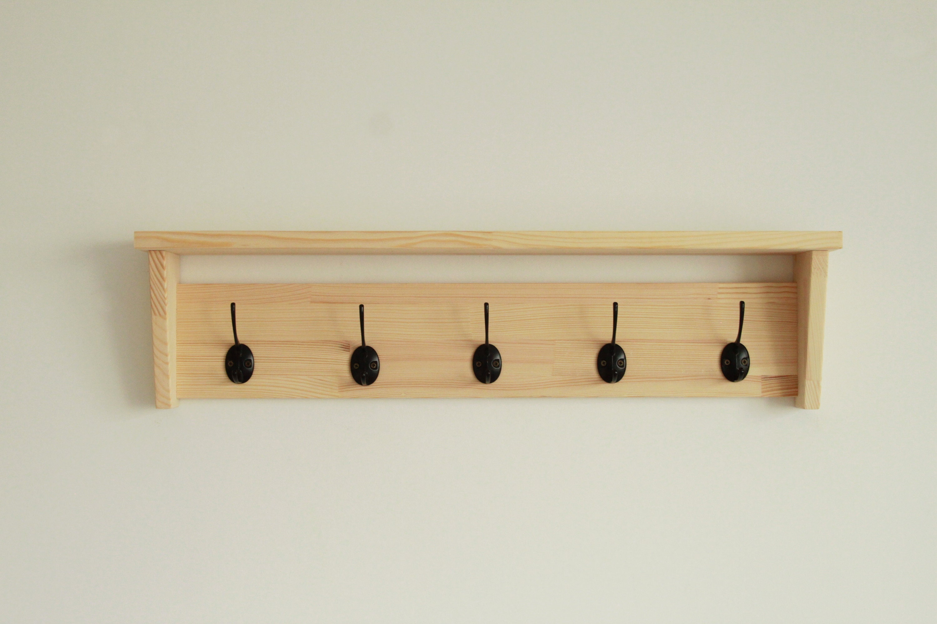 Rustic Coat Rack With Shelf Entryway Organization | Etsy