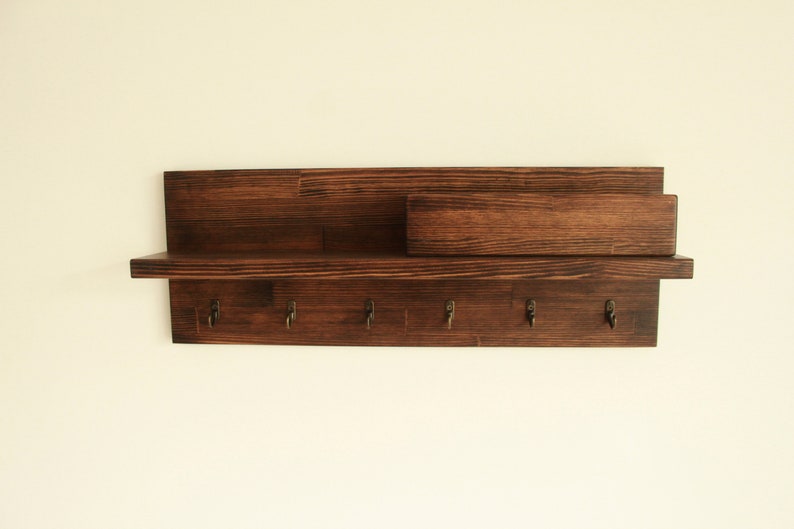 Key and Coat Rack Entryway, Key Holder for Wall, Mail Organizer - Etsy