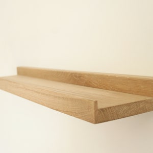 Solid Oak Picture Ledge Shelf, Wood Picture Wall Shelf - Etsy