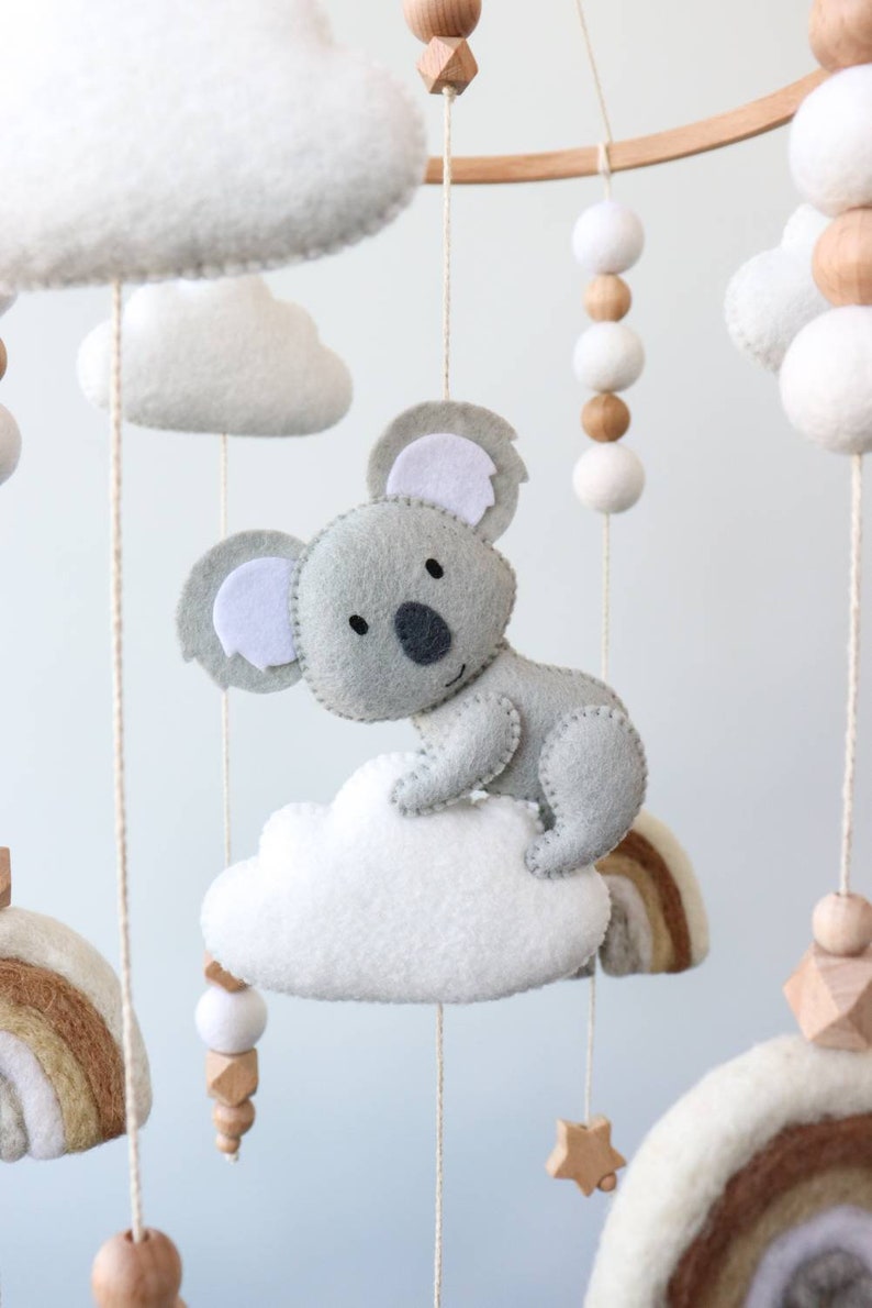 Koala Baby Mobile for Crib Australian Animals Nursery Decor - Etsy