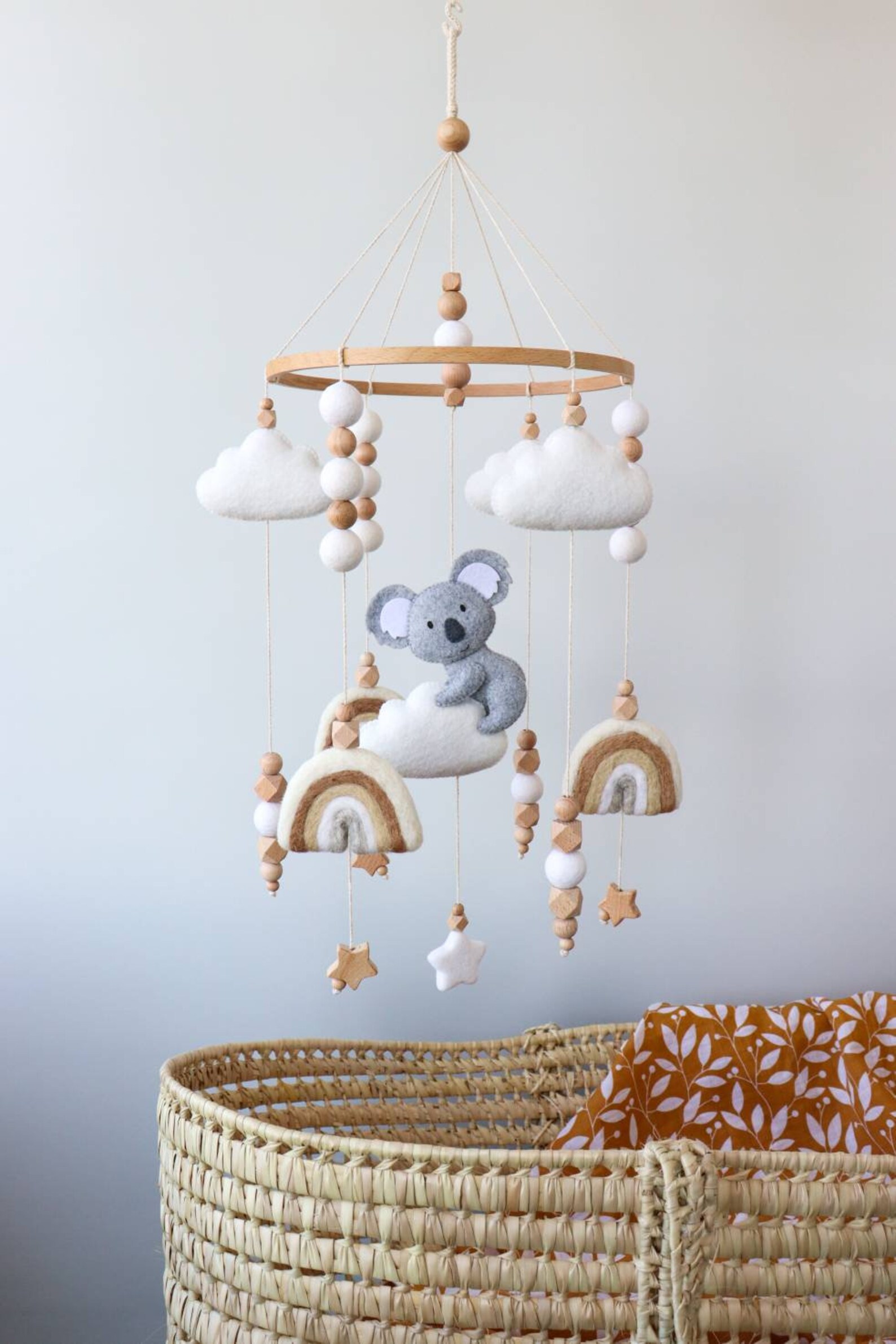 Koala Baby Mobile for Crib, Australian Animals Nursery Decor, Stars ...