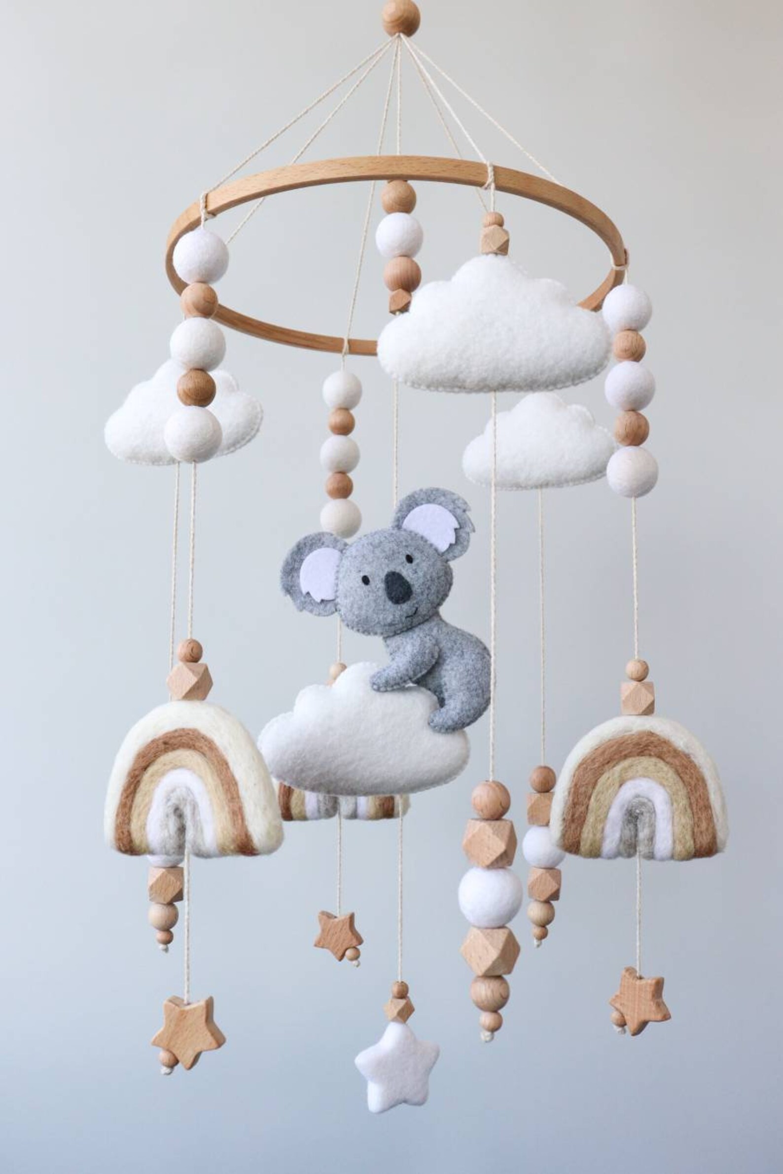 Koala Baby Mobile for Crib, Australian Animals Nursery Decor, Stars ...