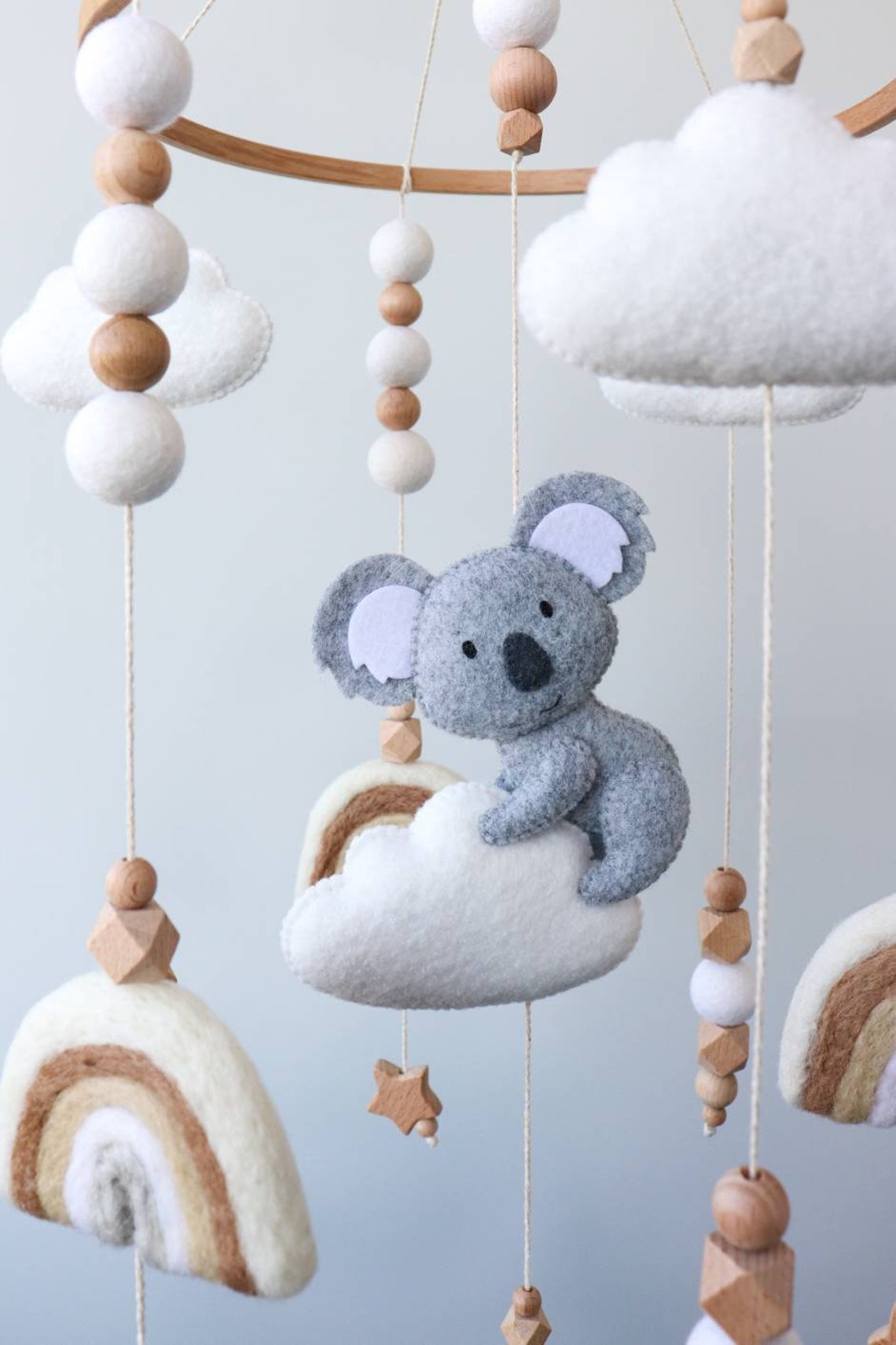 Koala Baby Mobile for Crib, Australian Animals Nursery Decor, Stars ...
