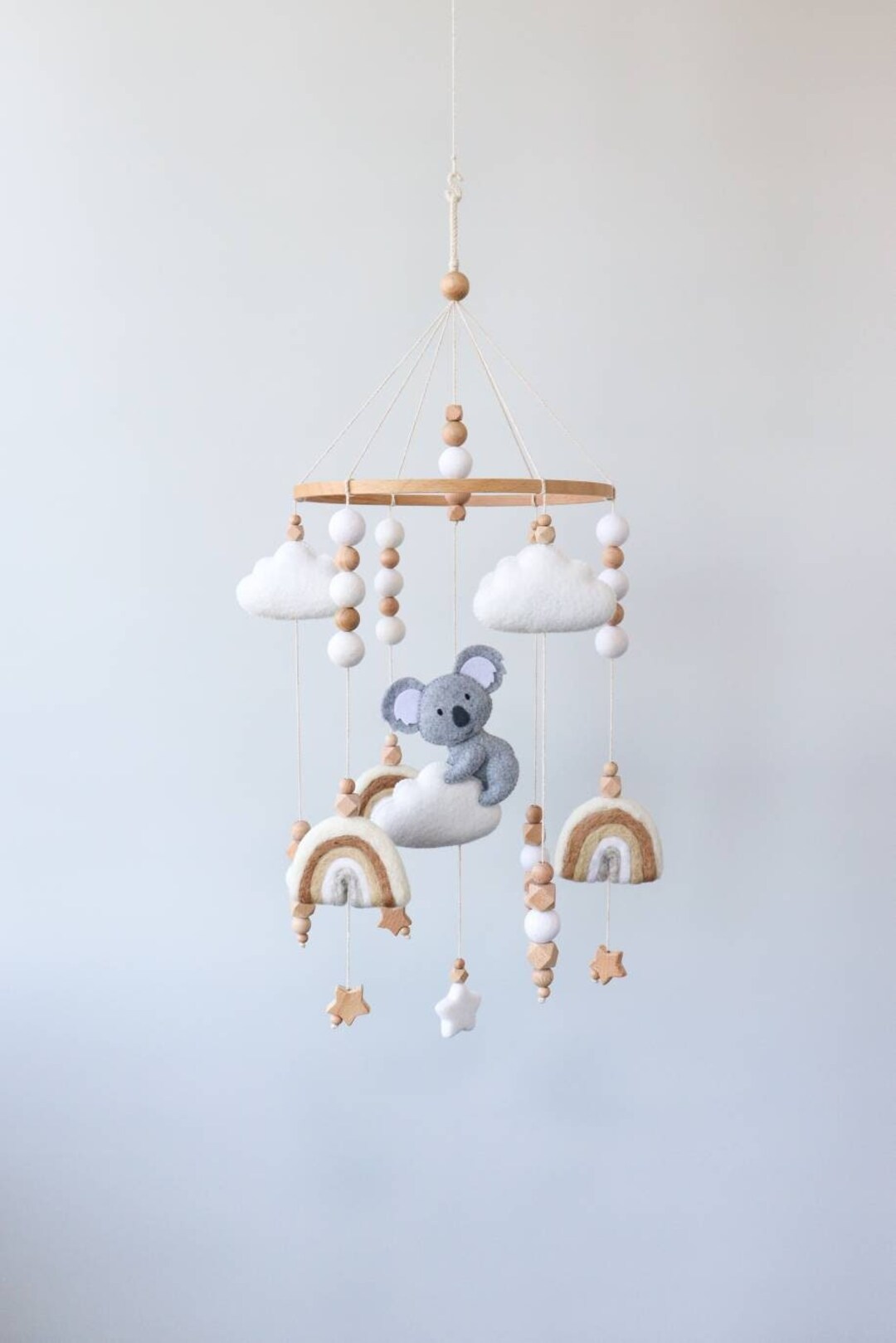 Koala Baby Mobile for Crib, Australian Animals Nursery Decor, Stars ...