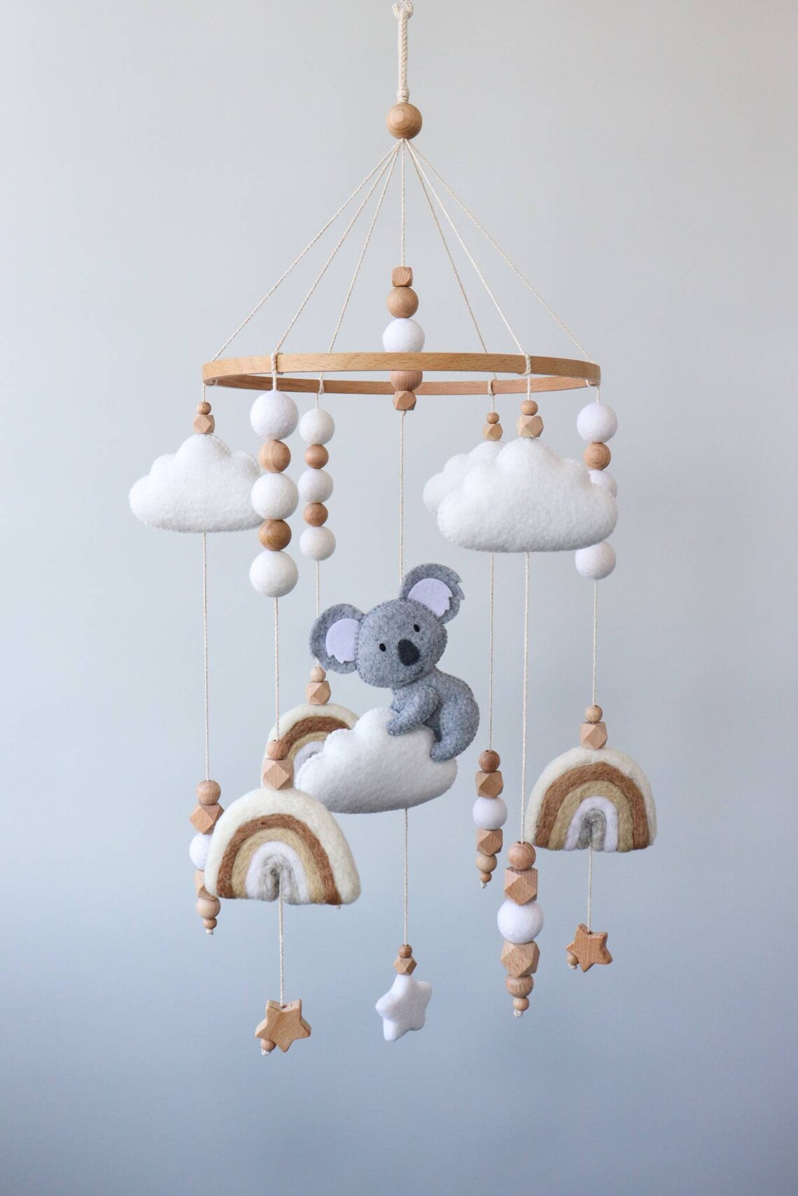 Koala Baby Mobile for Crib, Australian Animals Nursery Decor, Stars ...