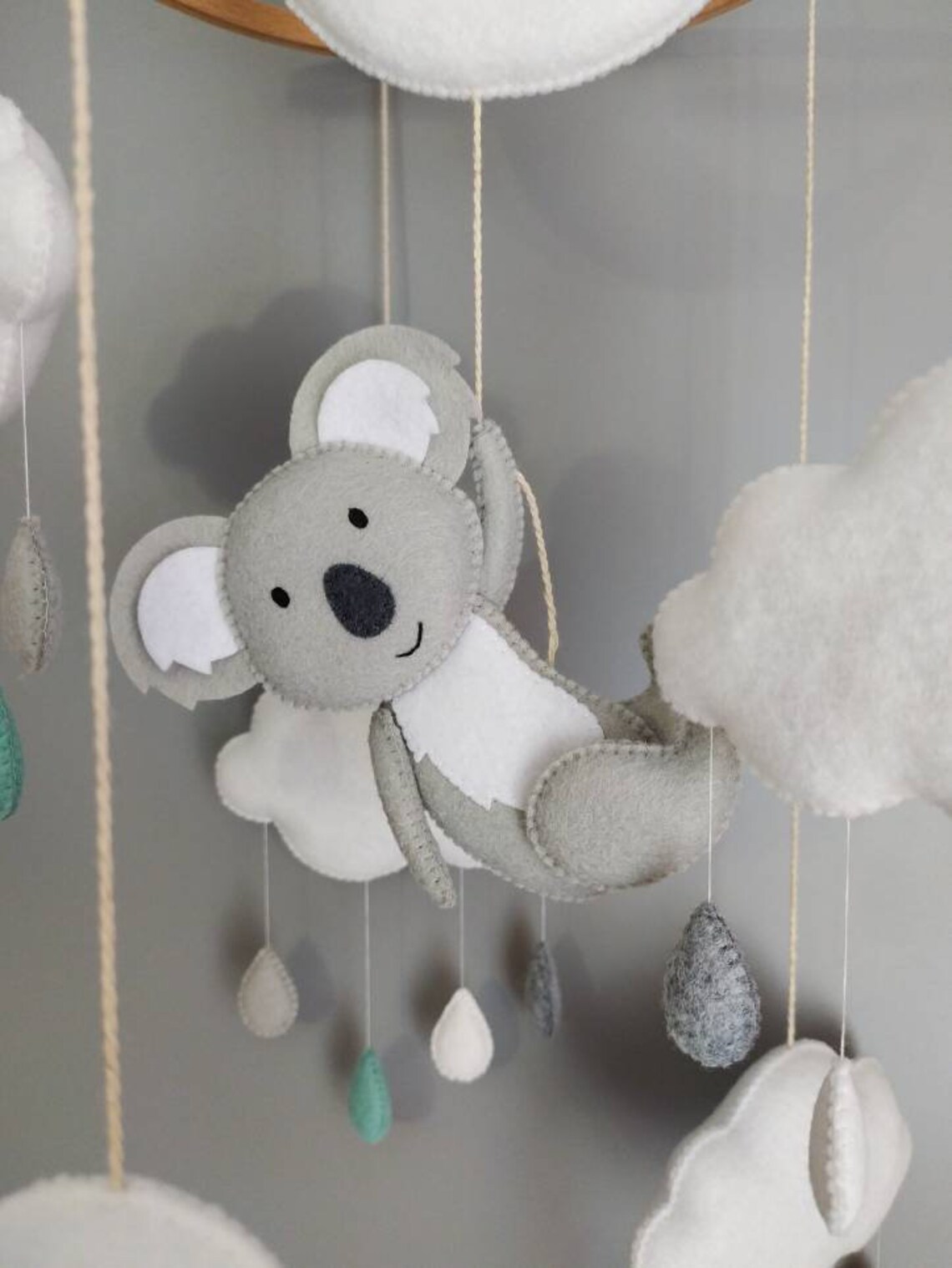 Koala Baby Mobile for Crib, Australian Animals Nursery Decor, Gender ...