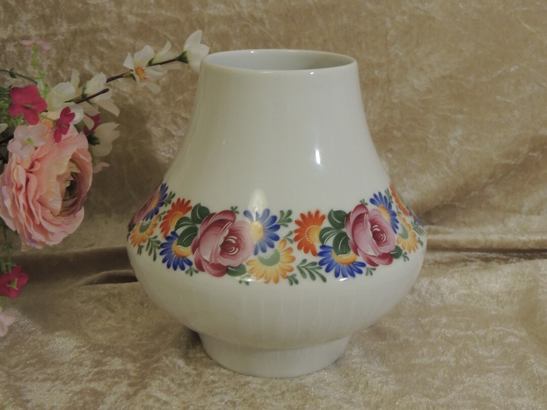 Zeh Vase, Scherzer & Co Bavaria Flower Vase, Height 18 Cm, Vintage - Etsy