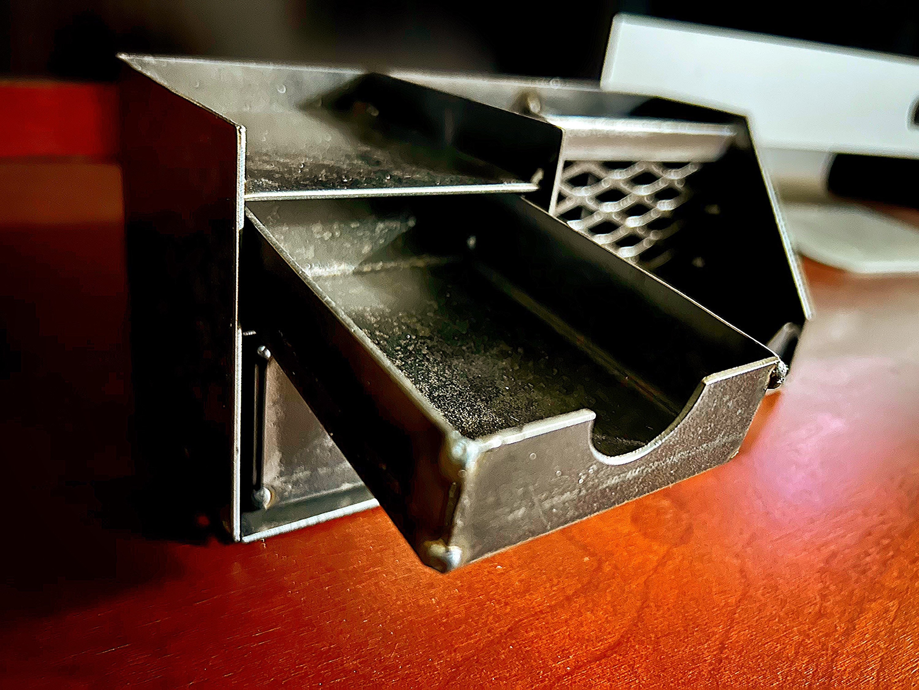 Industrial Steel Desk Organizer - 2 Drawer Office Caddy - Etsy