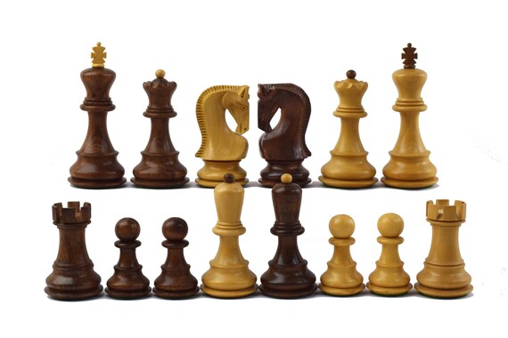 ROOGU 1959 Zagreb Zebra Series Chess Pieces Set Acacia Wood - Etsy