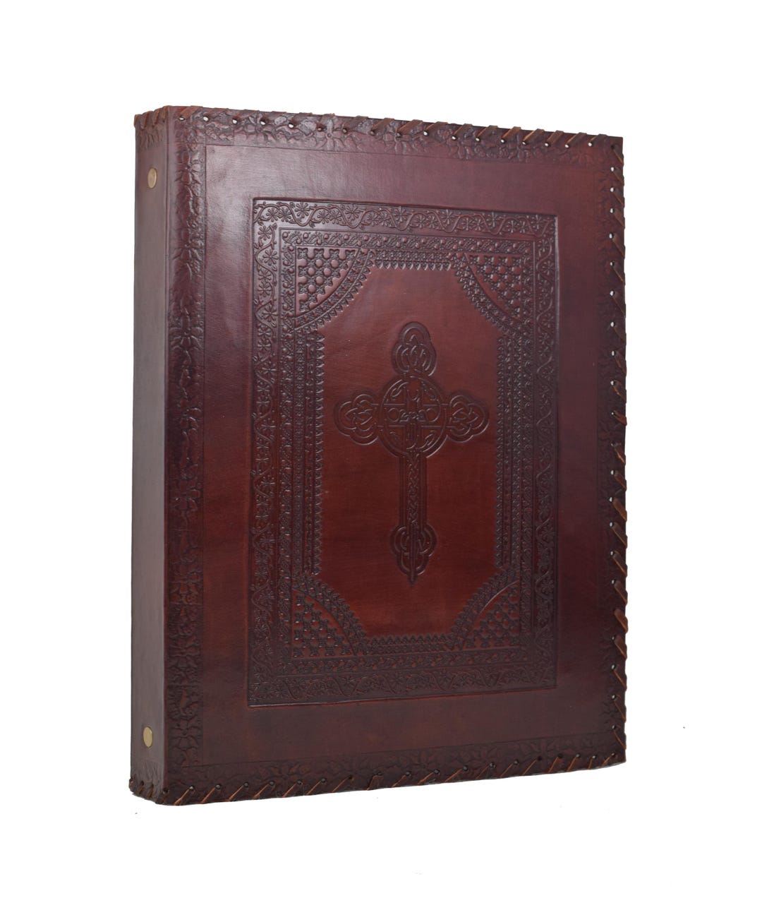 Cross * 4 Ring Binder File Folder DIN A4 Genuine Leather Handmade India ...