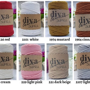 Macrame Cord 2mm Yarn for Bag Crochet Cotton and Polyester Cord Yarn ...
