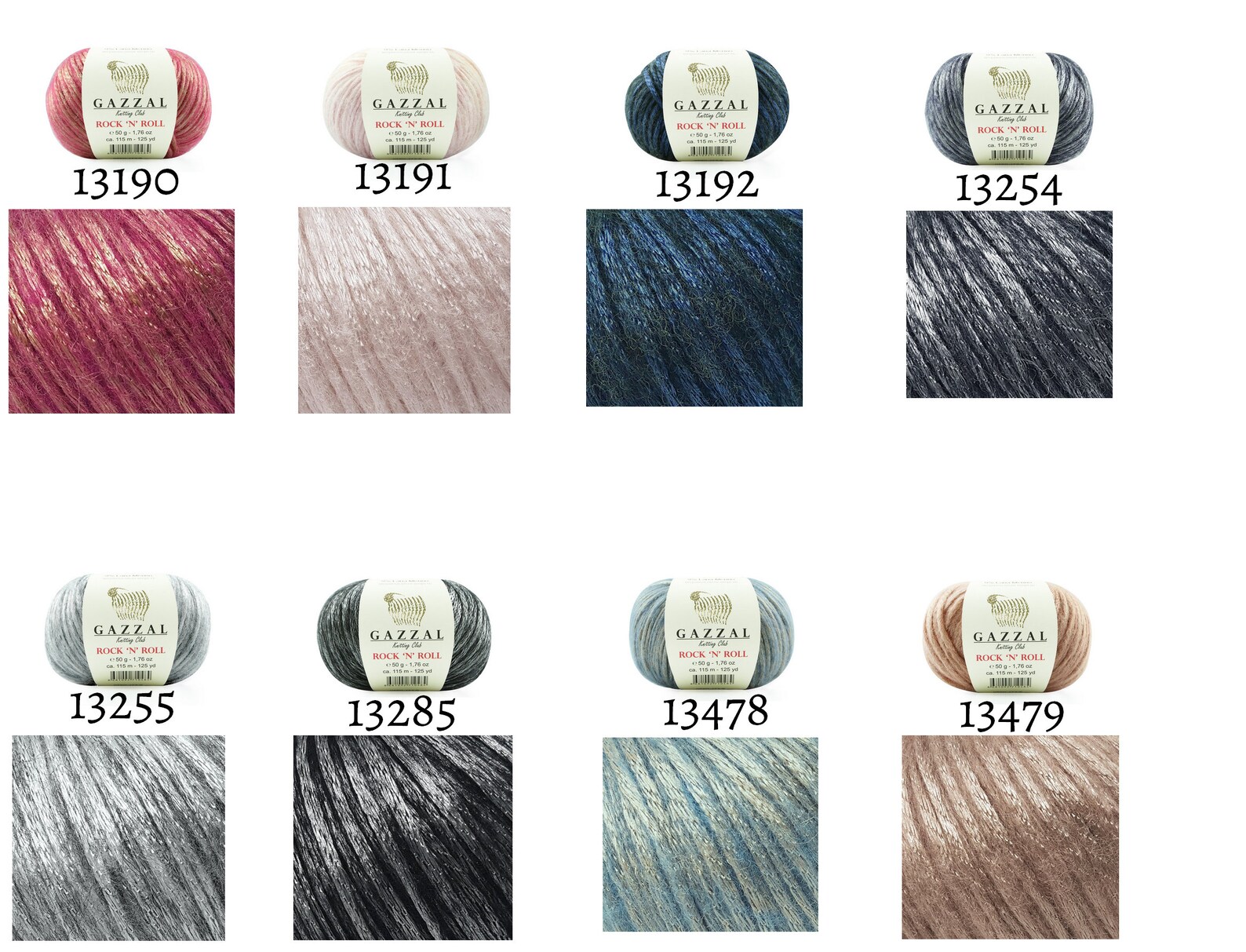 Gazzal Rock N Roll Yarn Gazzal Rock N Roll Wool Yarn Shiny | Etsy