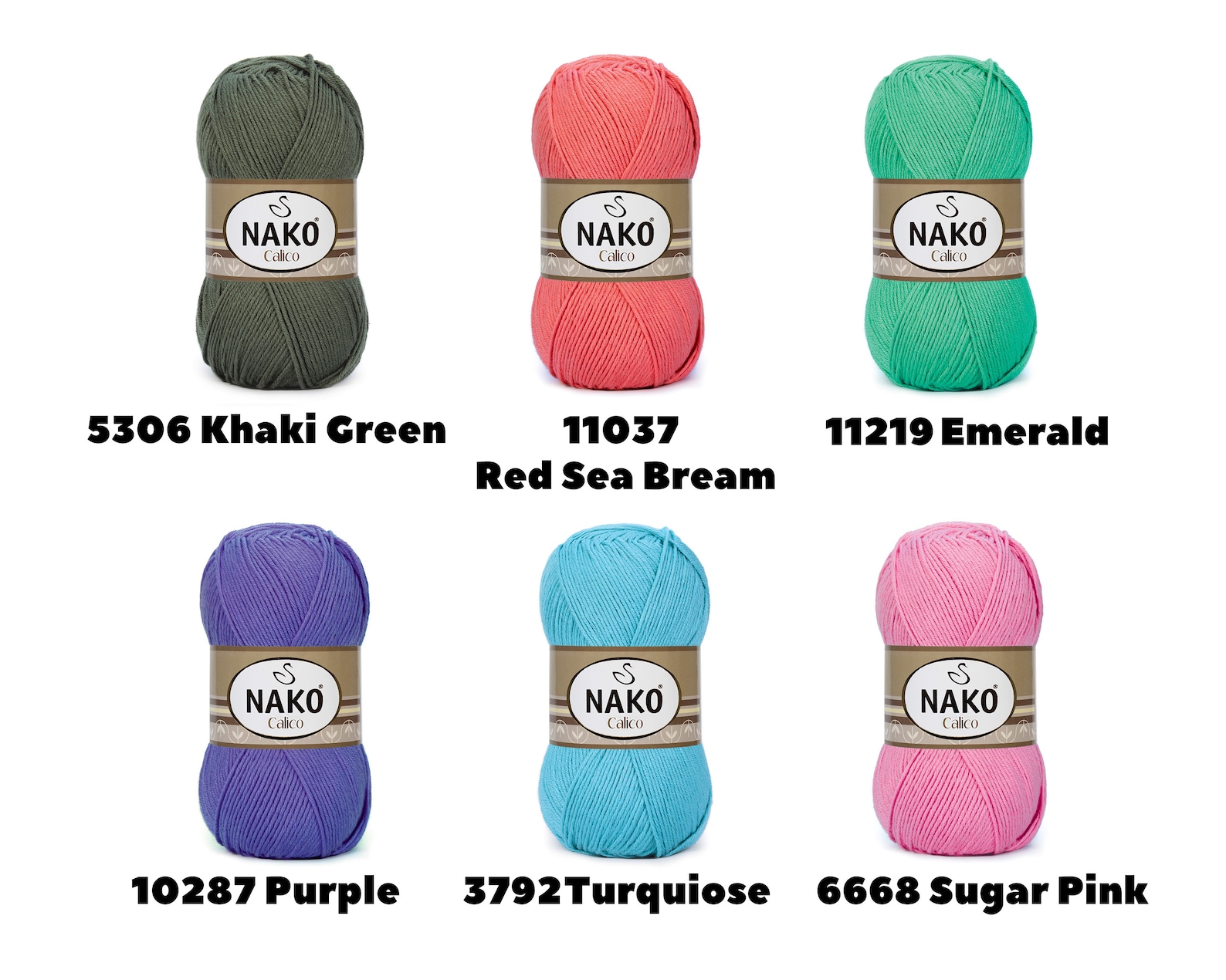 Nako Calico Nako Calico Yarn Cotton Yarn Amigurumi Yarn | Etsy