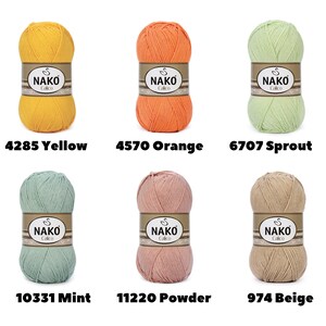 Nako Calico, Nako Calico Yarn, Cotton Yarn, Amigurumi Yarn, Crochet ...