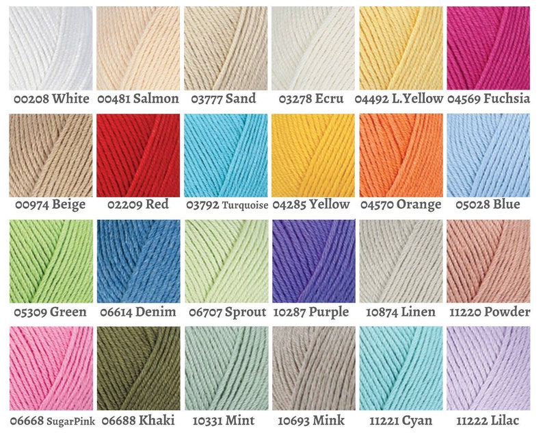 Nako Calico Nako Calico Yarn Cotton Yarn Amigurumi Yarn | Etsy