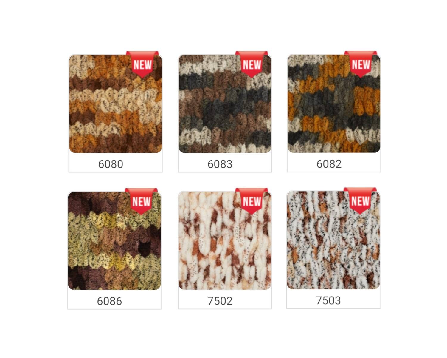 Alize Puffy Color Yarn Loop Yarn No Needle No Hook Yarn | Etsy