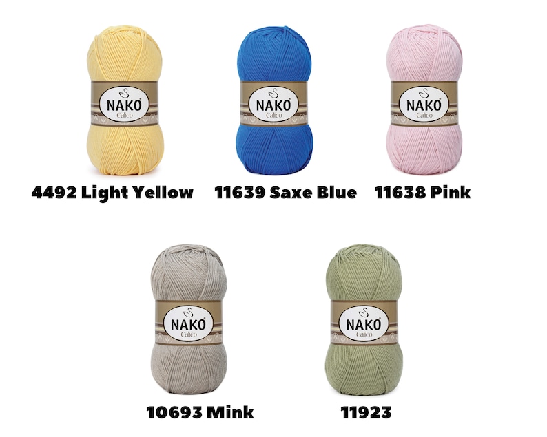 Nako Calico Nako Calico Yarn Cotton Yarn Amigurumi Yarn | Etsy