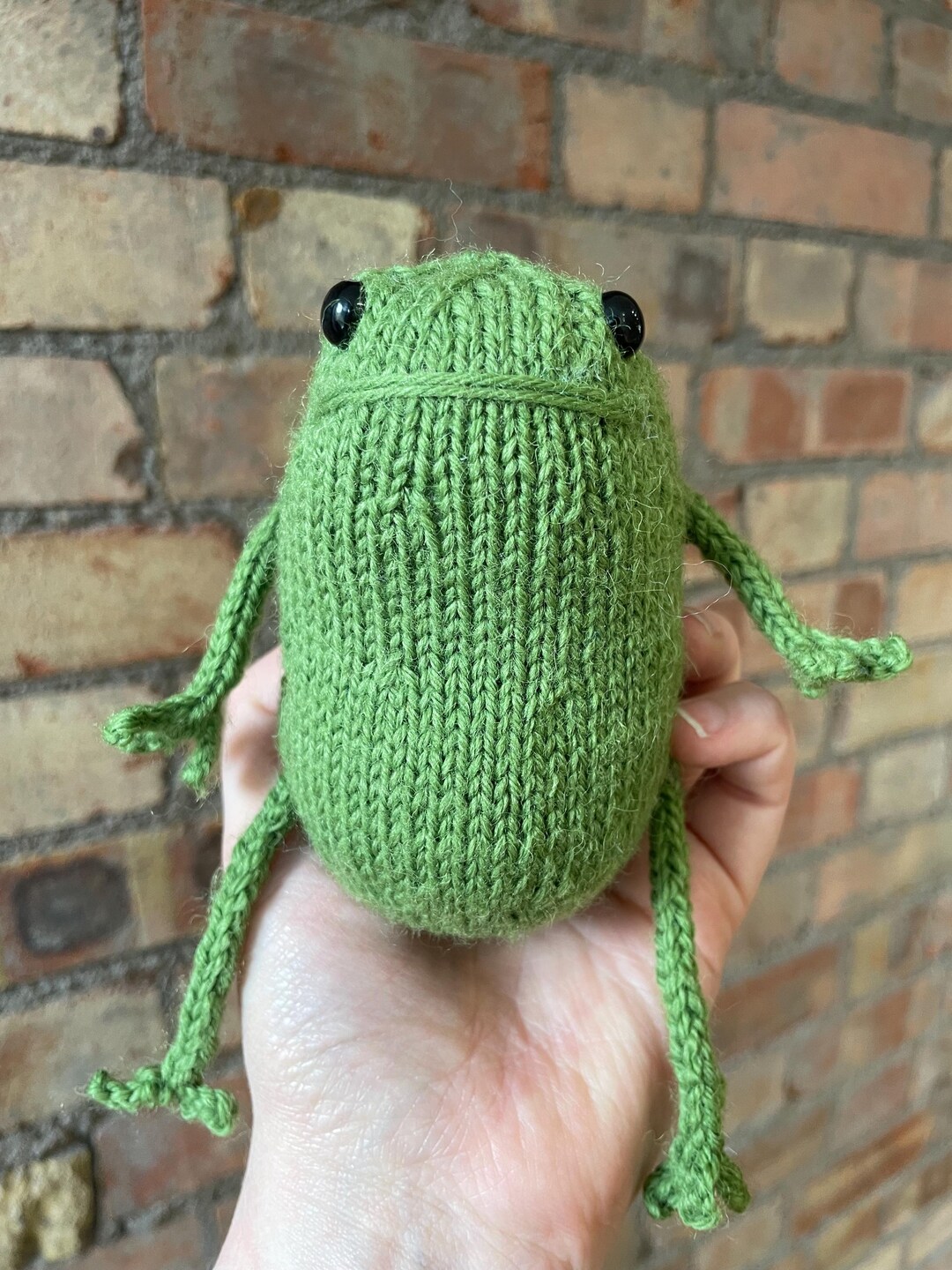 Friendly Frog Toy Knitting Pattern - Etsy
