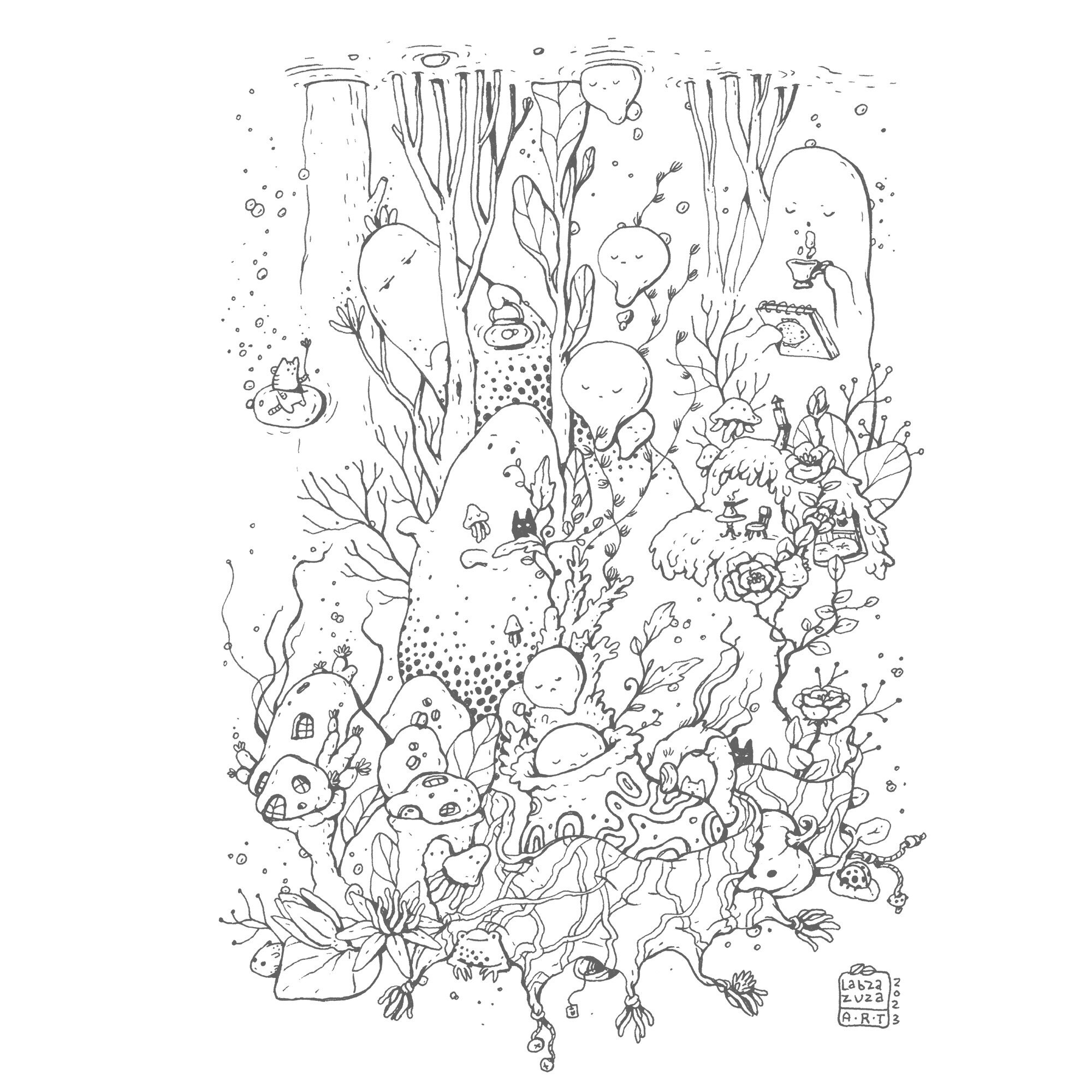 Printable Coloring Book all Year Round Coloring Book Pages for Adults ...