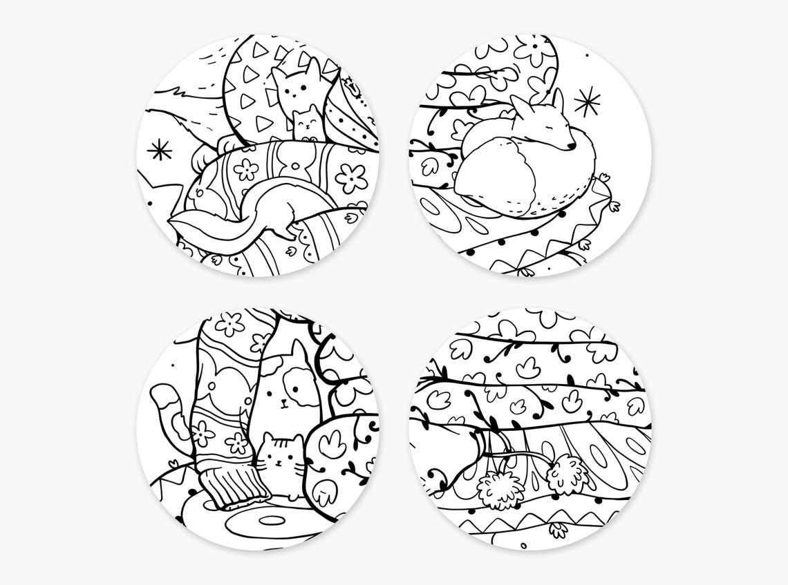 Printable Adult Coloring Page "winter Patterns" Coloring for Adults - Etsy