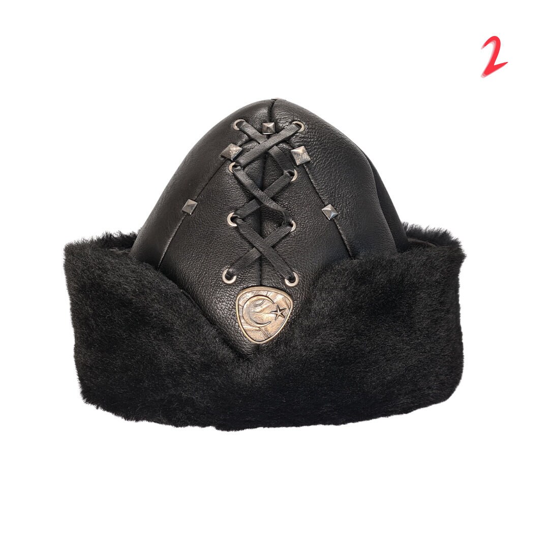 Kayi Hat 'dirilis Ertugrul' Handmade, Real Sheep Skin and Sheep Fur ...