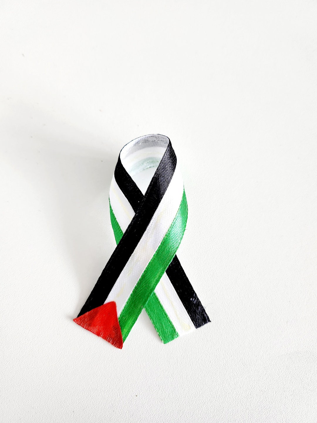 Free Palestine Satin Green Red Black and White Ribbon Pin - Etsy