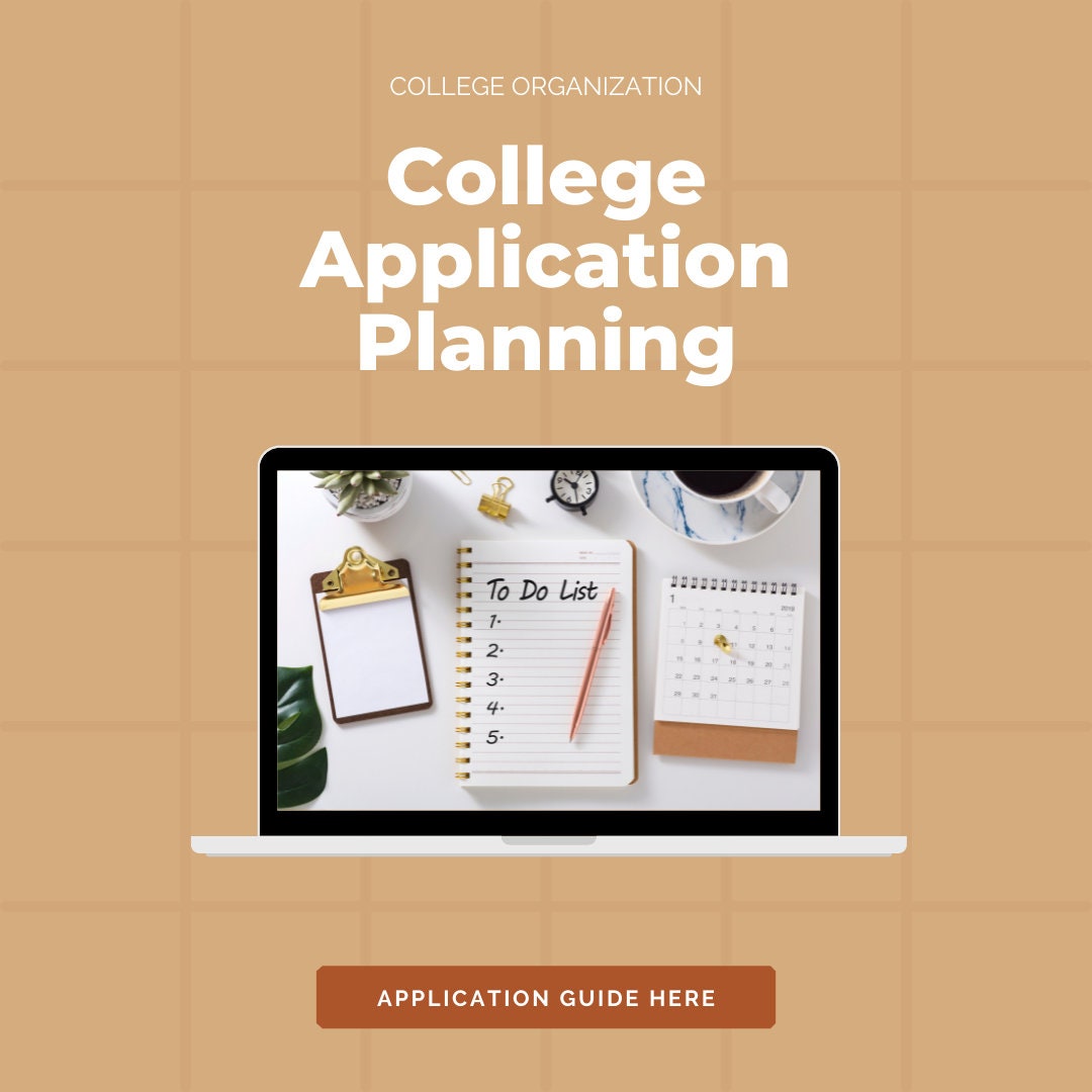 College Application Tracking Template - Etsy