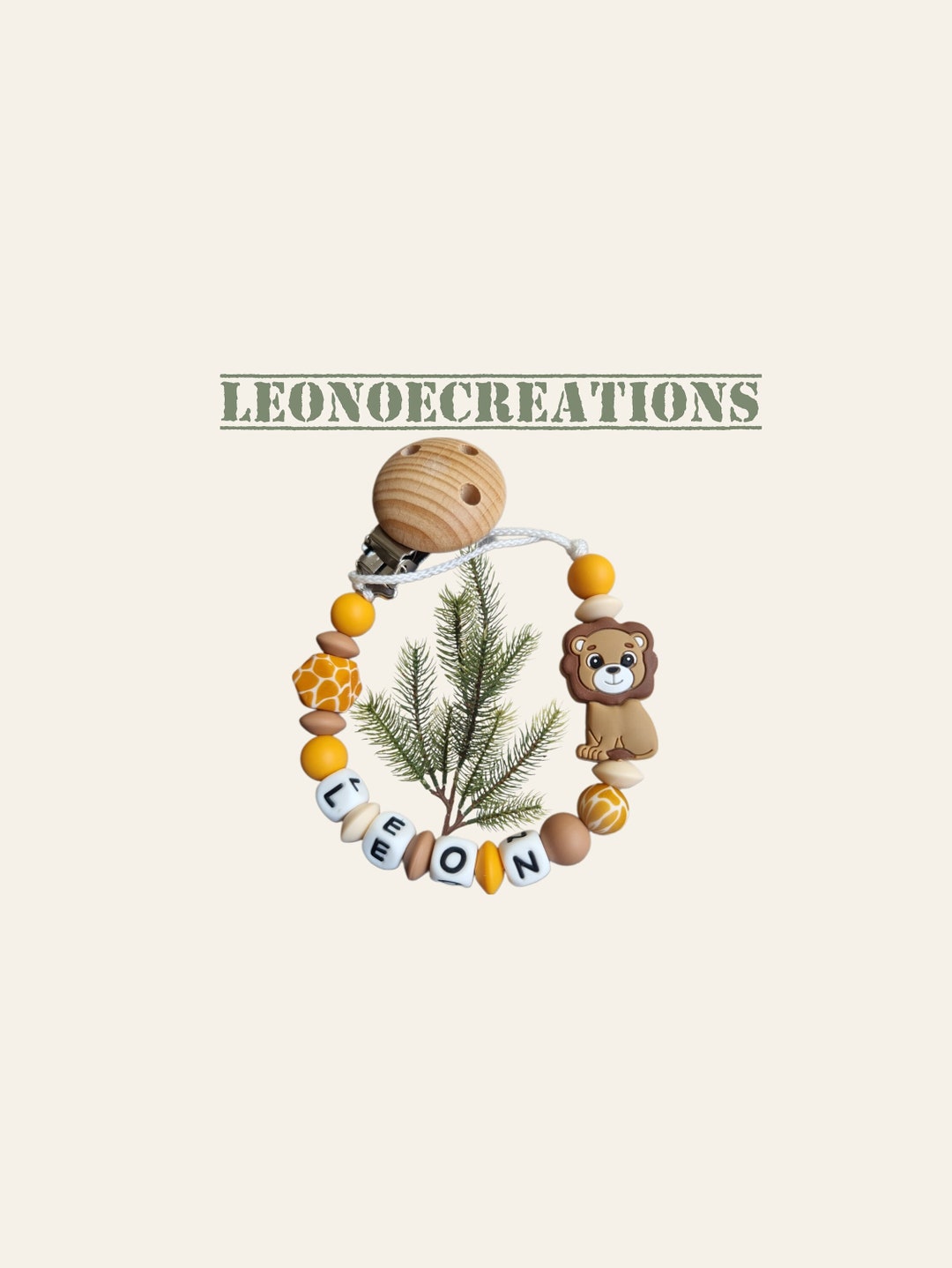 Safari Lion Pacifier Clip Birthday Gifts Handmade - Etsy