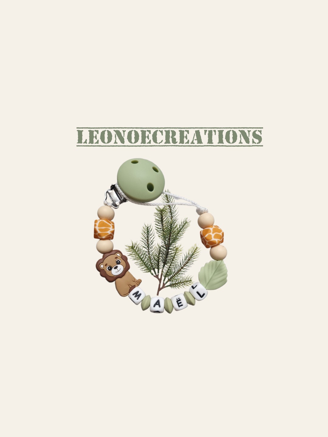 Personalized Safari Themed Pacifier Clip With Lion Baby Shower Gift - Etsy