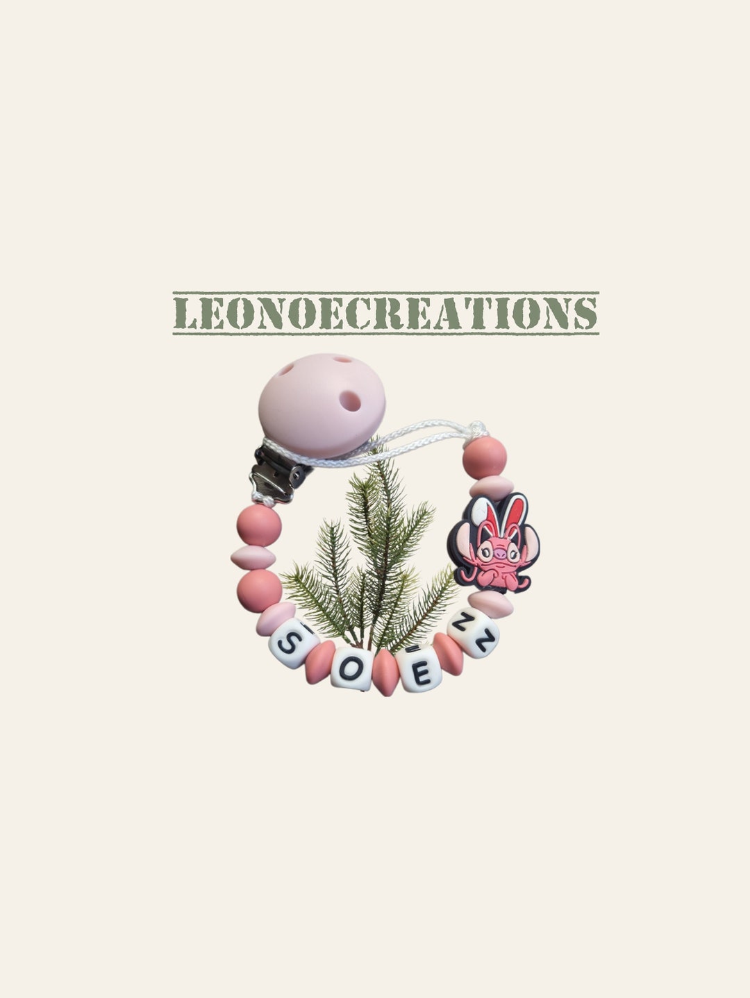 Stitch Angel Personalized Pacifier Clip Gifts - Etsy