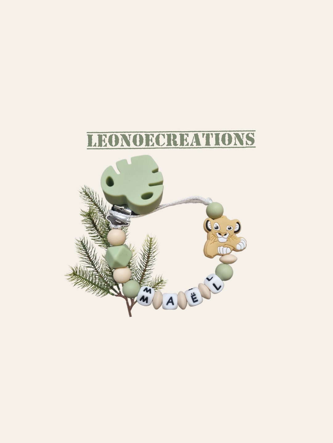 Personalized Lion Pacifier Clip Gifts Simba - Etsy