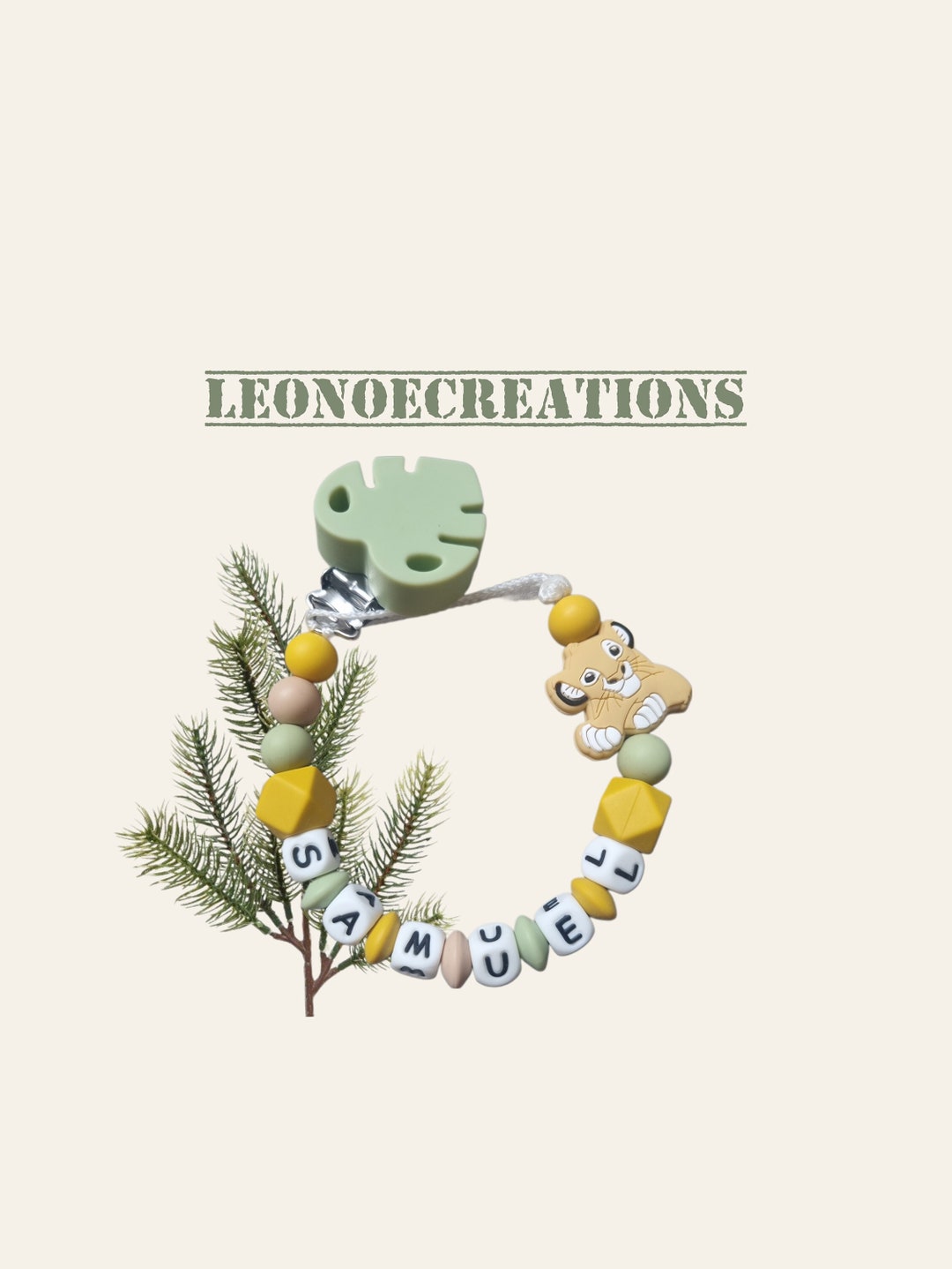 Personalized Simba Pacifier Clip Birth Gift - Etsy