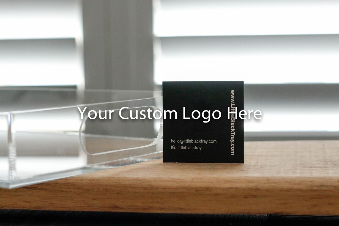 Customizable Logo Premium Acrylic Paper Tray - Etsy