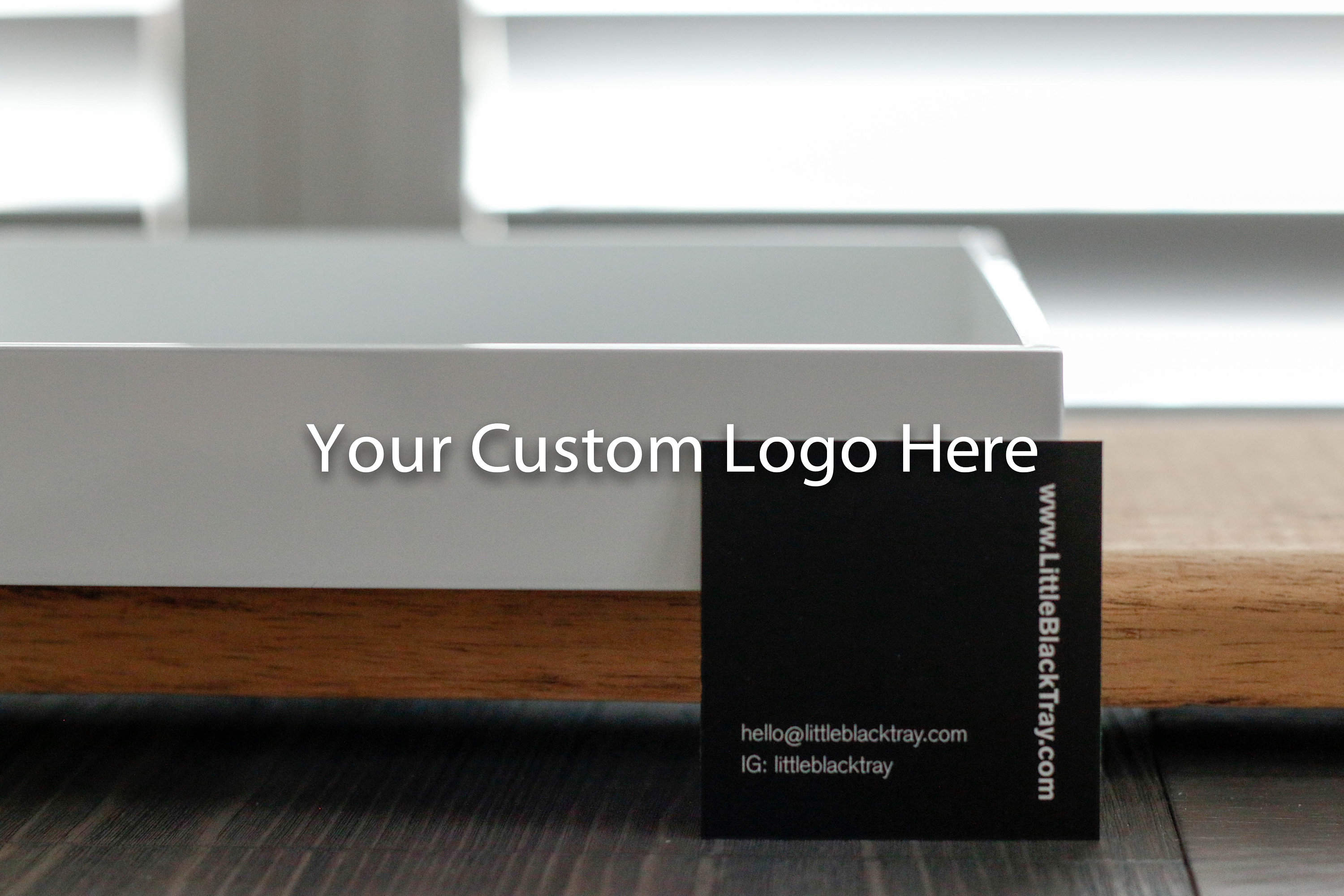 Customizable Logo White Square Lacquered Tray - Etsy