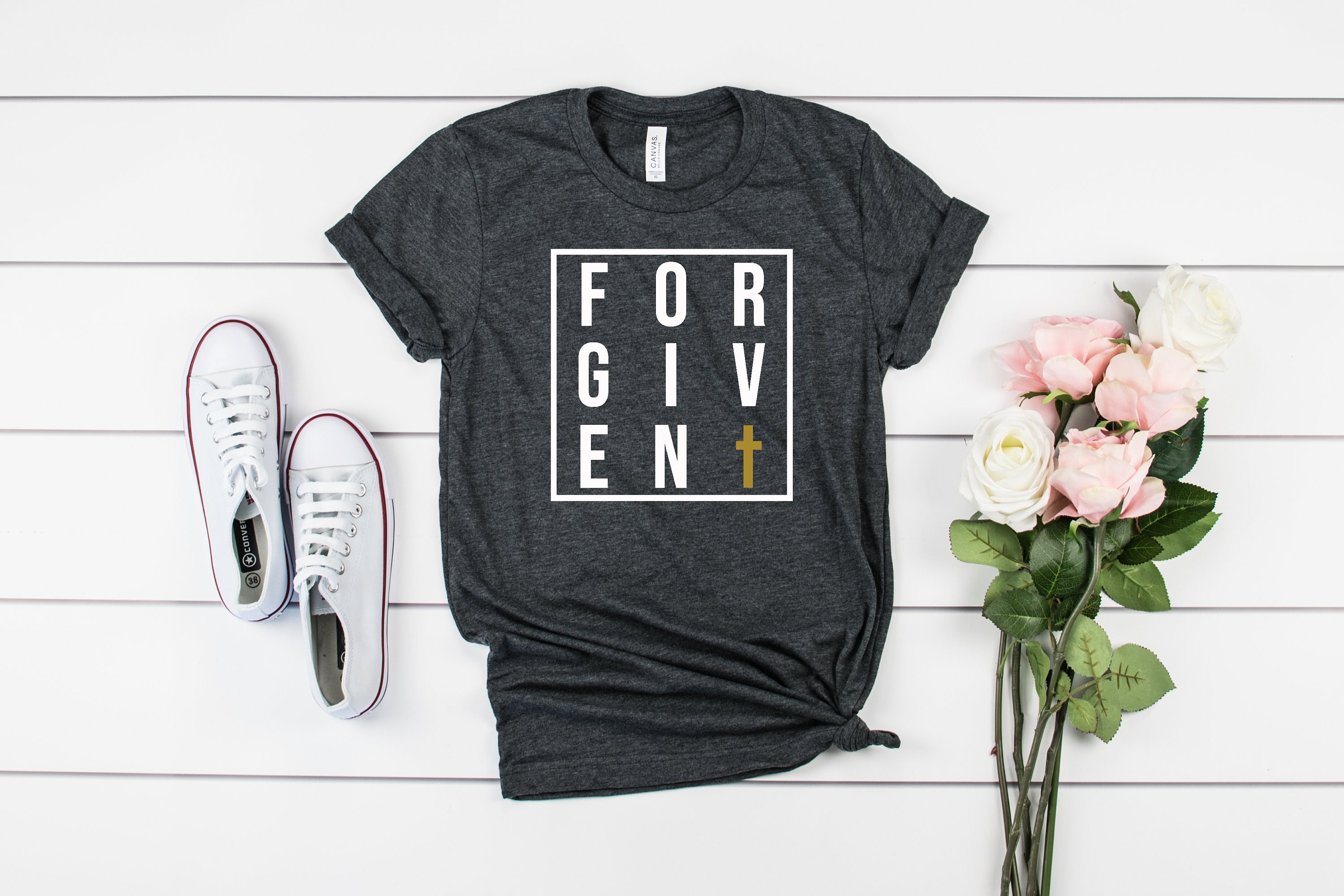 Forgiven Tee Forgiven Jesus Christian Tshirt Forgiven - Etsy