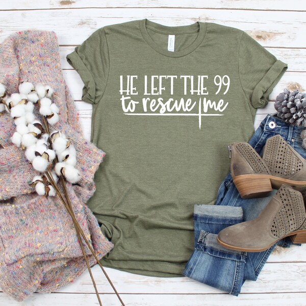 He Left the 99 Shirt - Etsy