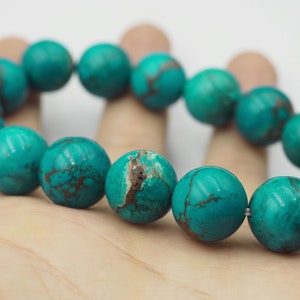 Vintage Natural Arizona Smooth Native Blue Turquoise Round - Etsy