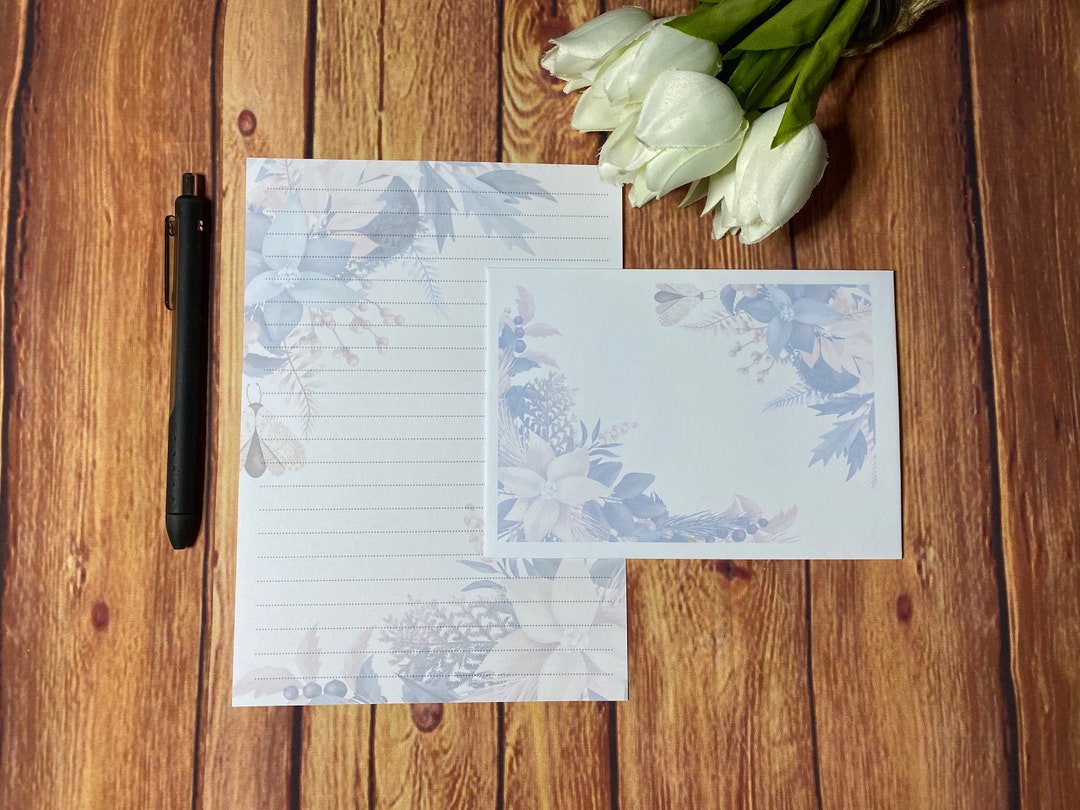 Winter Pastels A5 Writing Set, Writing Set, Penpal, Custom Stationery ...