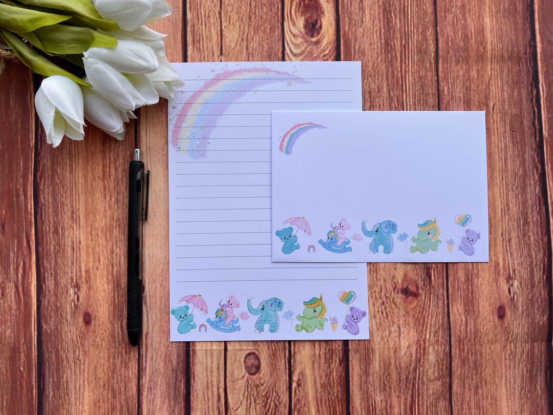 Sweet Animals A5 Writing Set, Snail Mail, Happy Post, Penpal, Custom ...