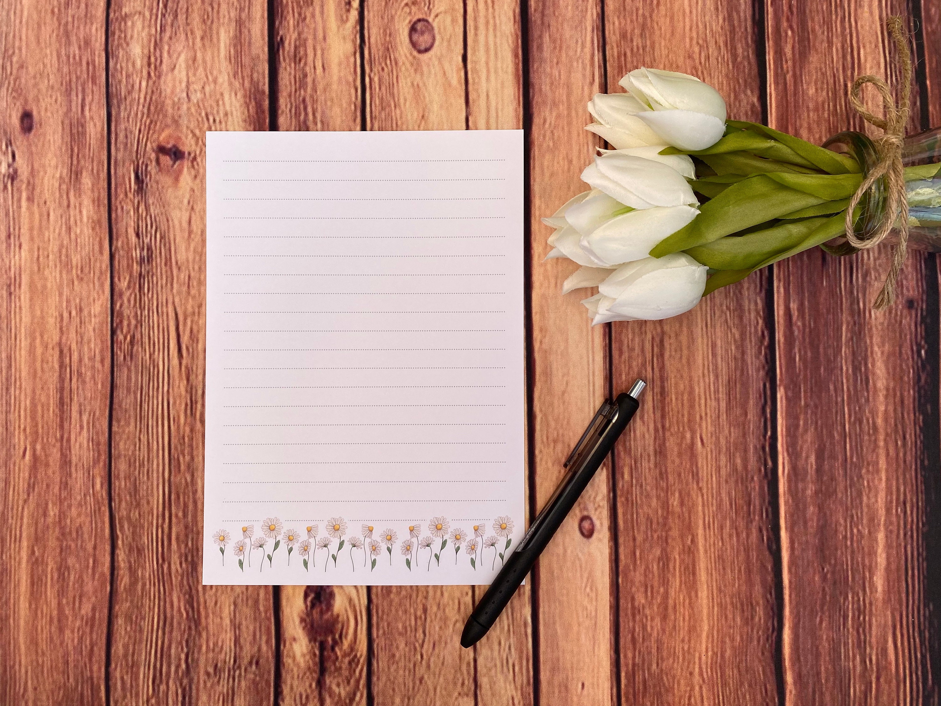 Daisy A5 Writing Set Snail Mail Happy Post Penpal Custom - Etsy