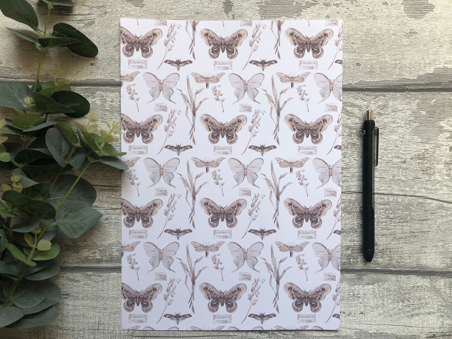 Butterflies 5 Sheets A4 Patterned Paper Scrapbooking - Etsy UK
