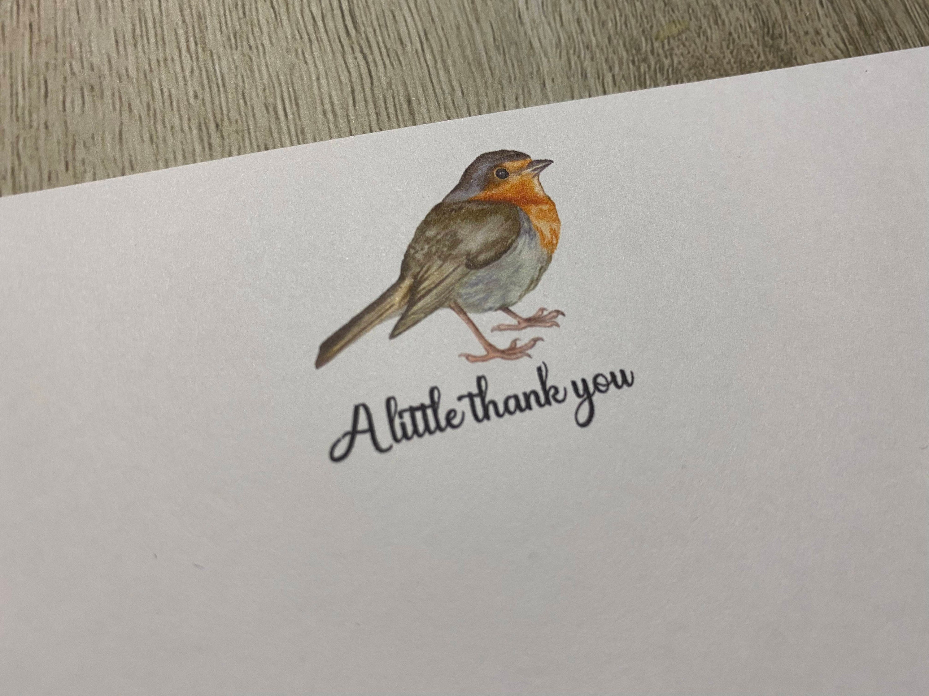 Personalised Robin A6 Note Cards Set of 10 Envelopes Gift - Etsy UK