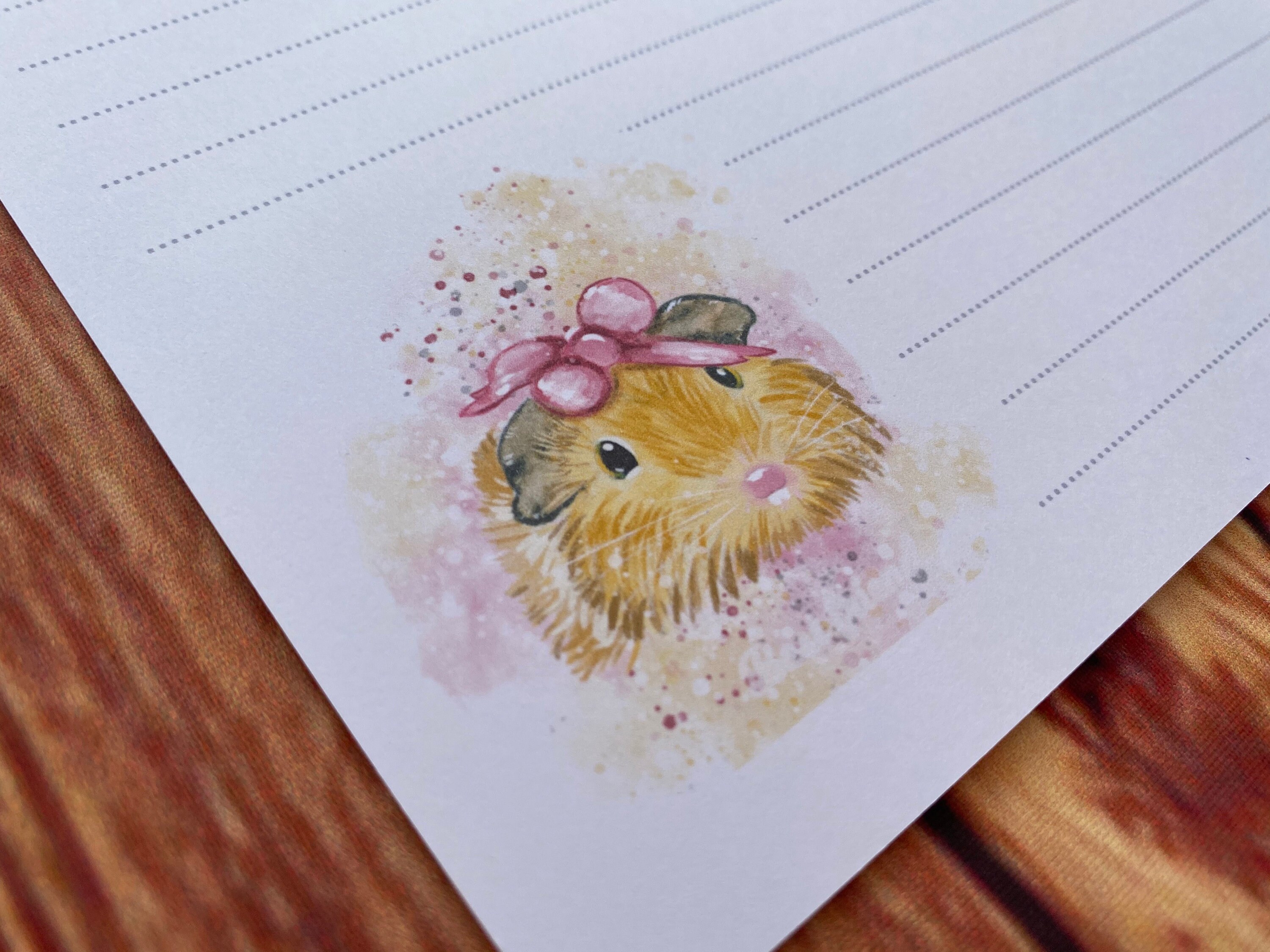 Guinea Pig A5 Writing Set, Snail Mail, Happy Post, Penpal, Custom ...