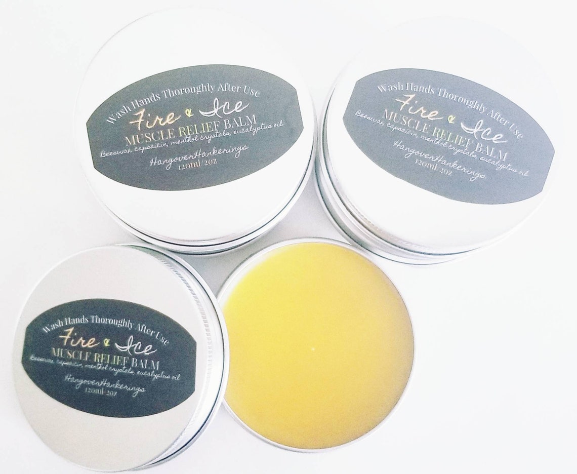 Fire & Ice Muscle Relief Balm, Hot and Cold Muscle Therapy for Sore ...