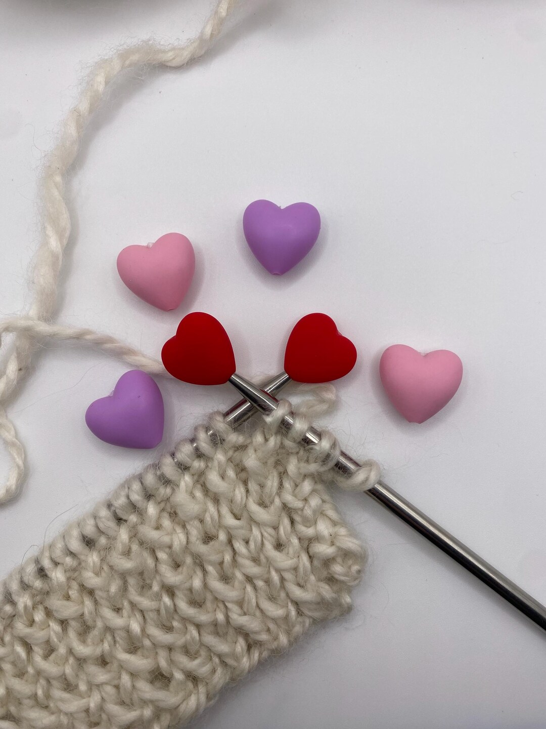 Heart Needle Protector Set of 2 Stitch Stoppers Stitch Protectors ...