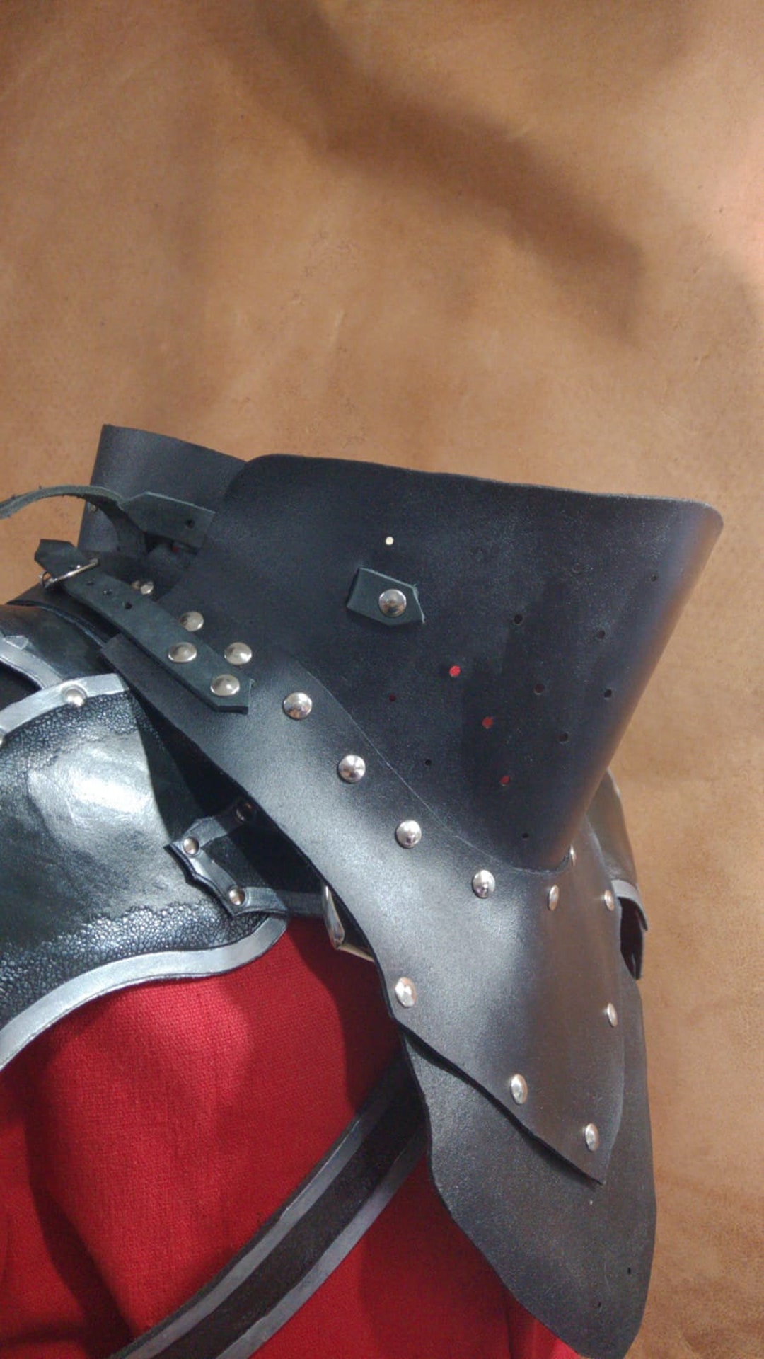 High Neck Ruff Leather Gorget GRV Larp Made in Italy - Etsy New Zealand