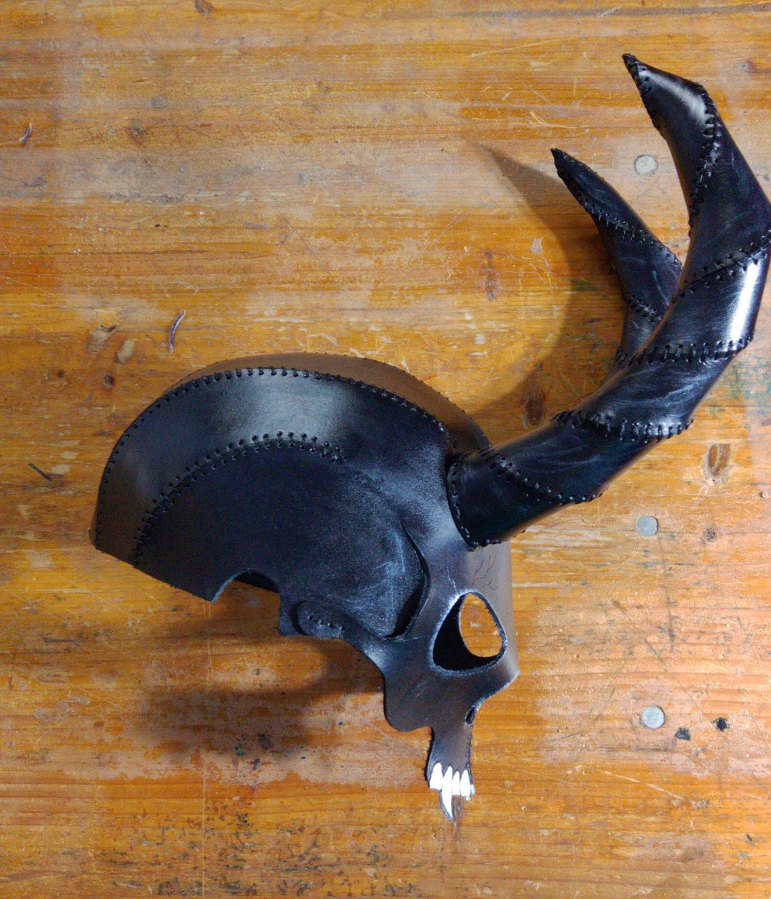 Leather Skull Helmet Elmo Teschio in Cuoio Made in Italy - Etsy