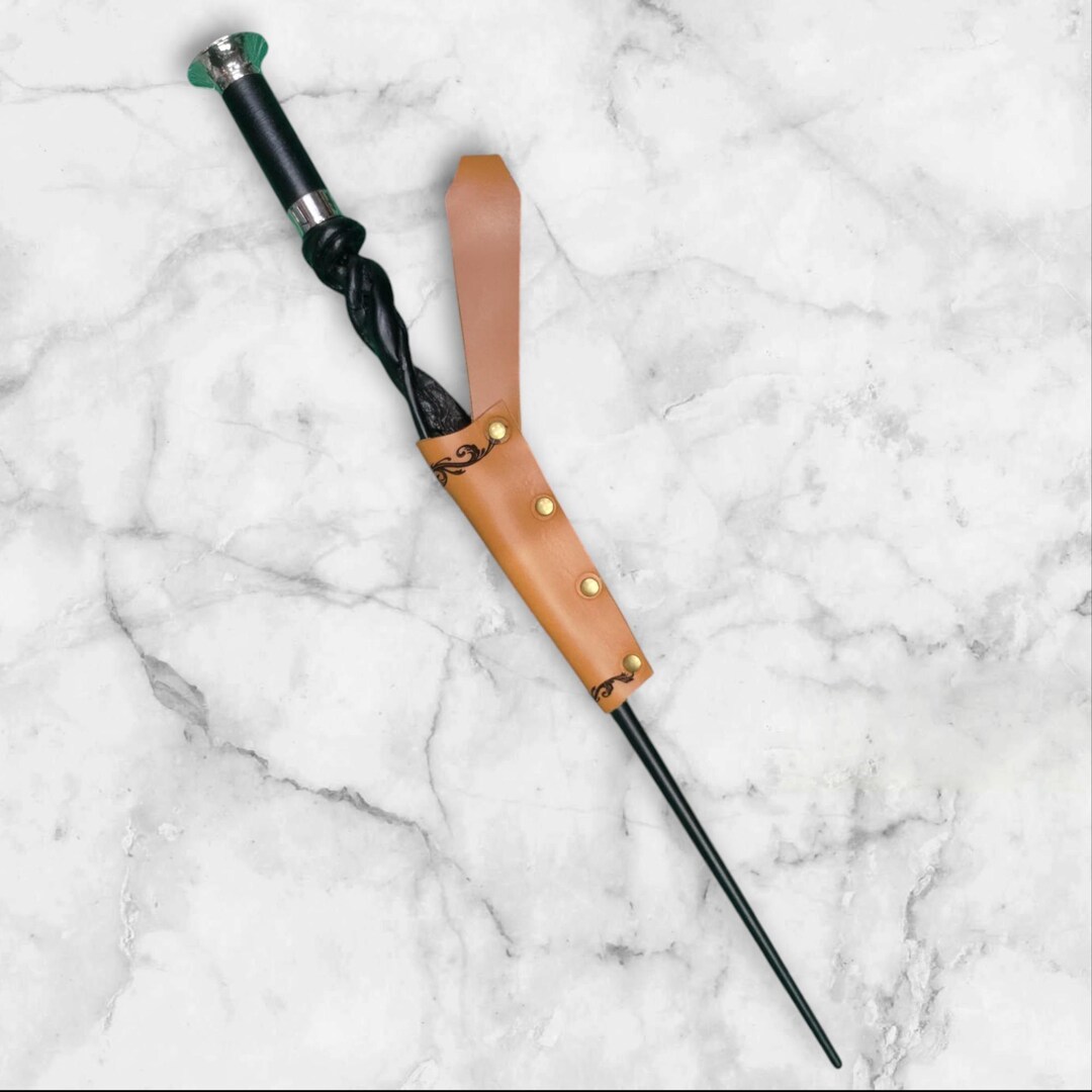 Leather Wand Holder – Wand Holster for Belt, Handmade Leather Wand ...